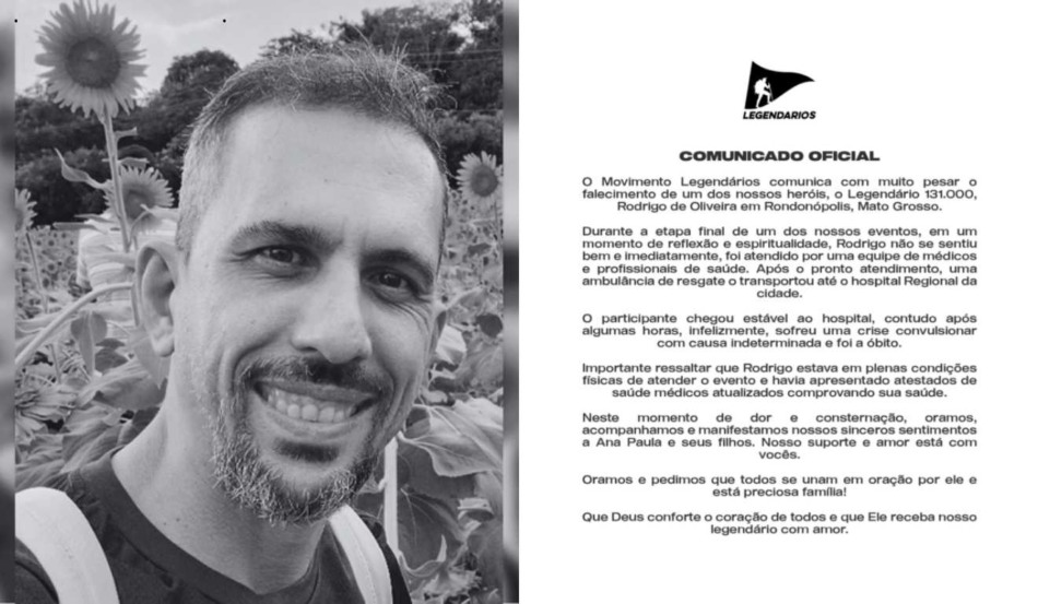 Legendários fala sobre morte de participante: "Dor e consternação ...