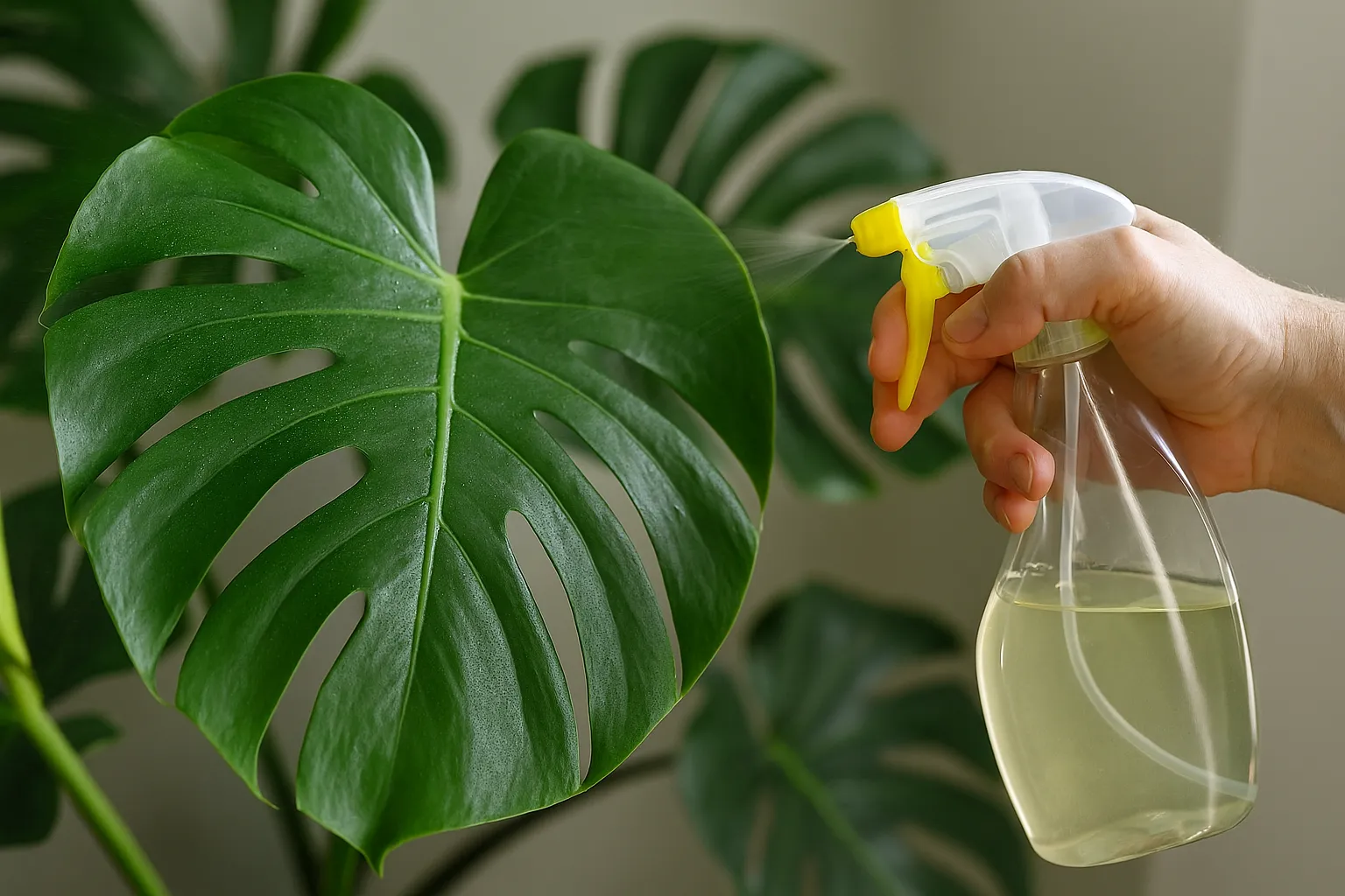 Spray de alho na costela-de-adão: receita que seca fungos e protege ...